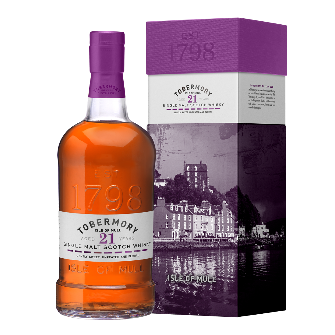 Tobermory 21 Year Old Unpeated Whisky Tobermory Distillery Tobermory 21 Year Old Unpeated Whisky Tobermory Distillery